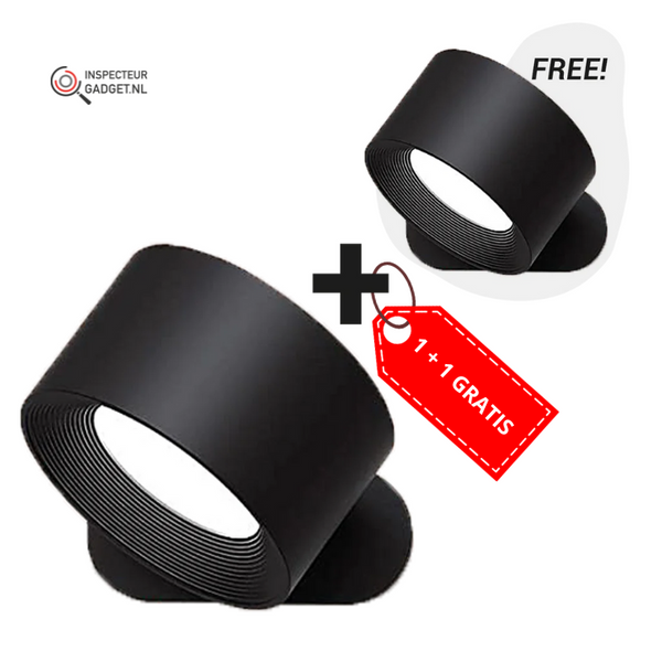 360° Muurlamp - Draadloze Oplaadbare Muurlamp – Inspecteurgadget.nl